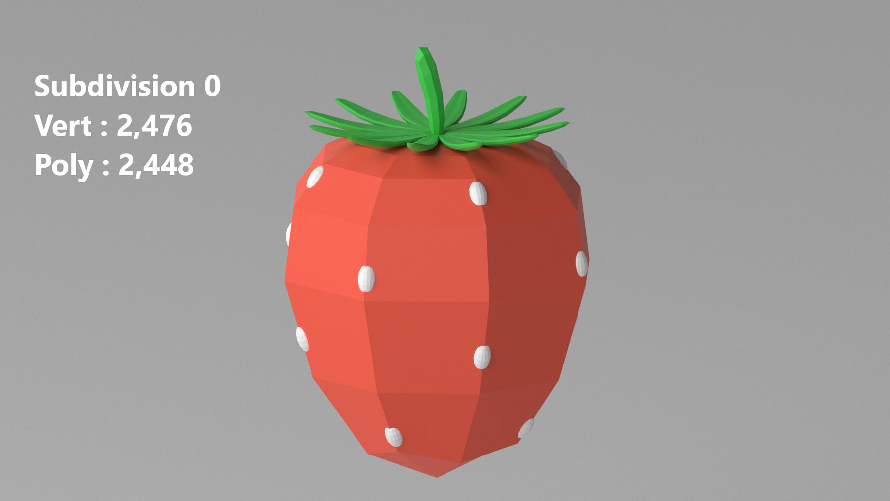 ArtStation - Cartoon Cute Strawberry Fruit 3D model | Resources