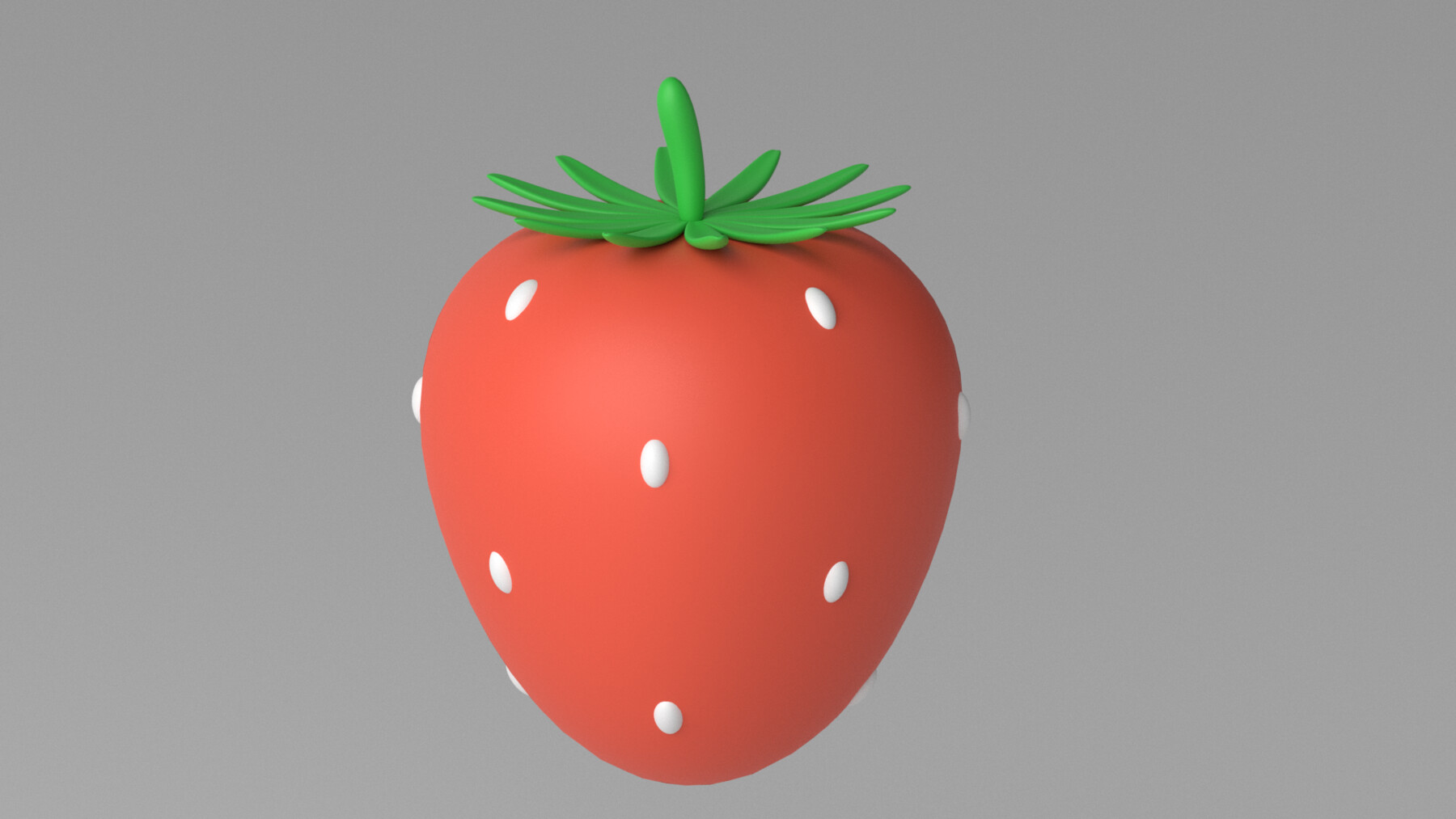 ArtStation - Cartoon Cute Strawberry Fruit 3D model | Resources