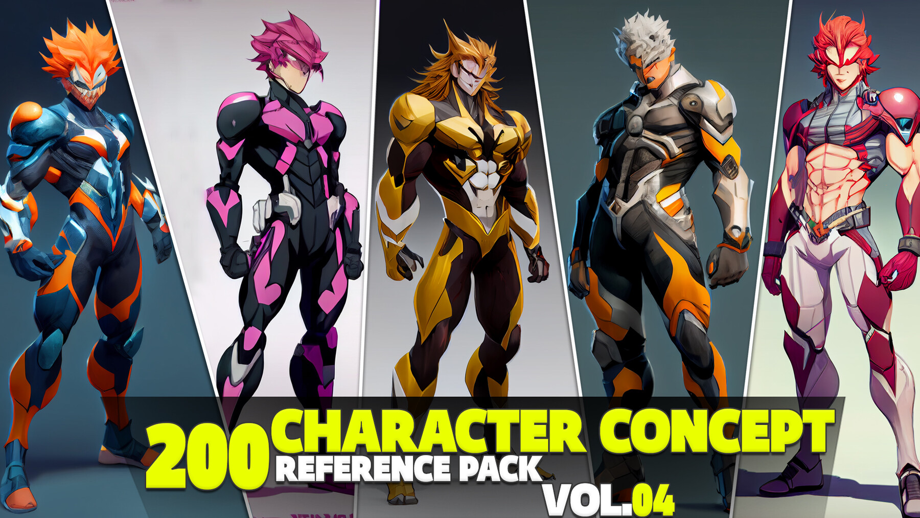 ArtStation - 200 Character Concept Reference Pack Vol.04 | Artworks