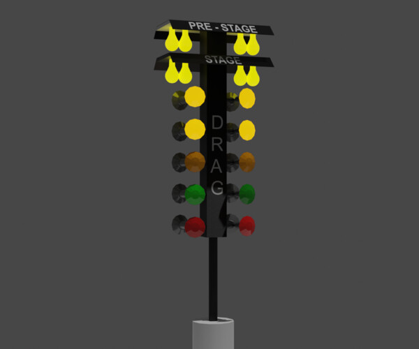 ArtStation - Drag racing tree lights | Game Assets