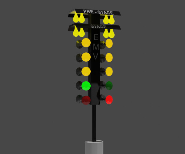 ArtStation - Drag racing tree lights | Game Assets