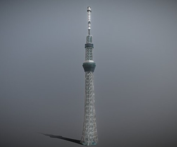 ArtStation - 3D Model - Tokyo Skytree | Game Assets