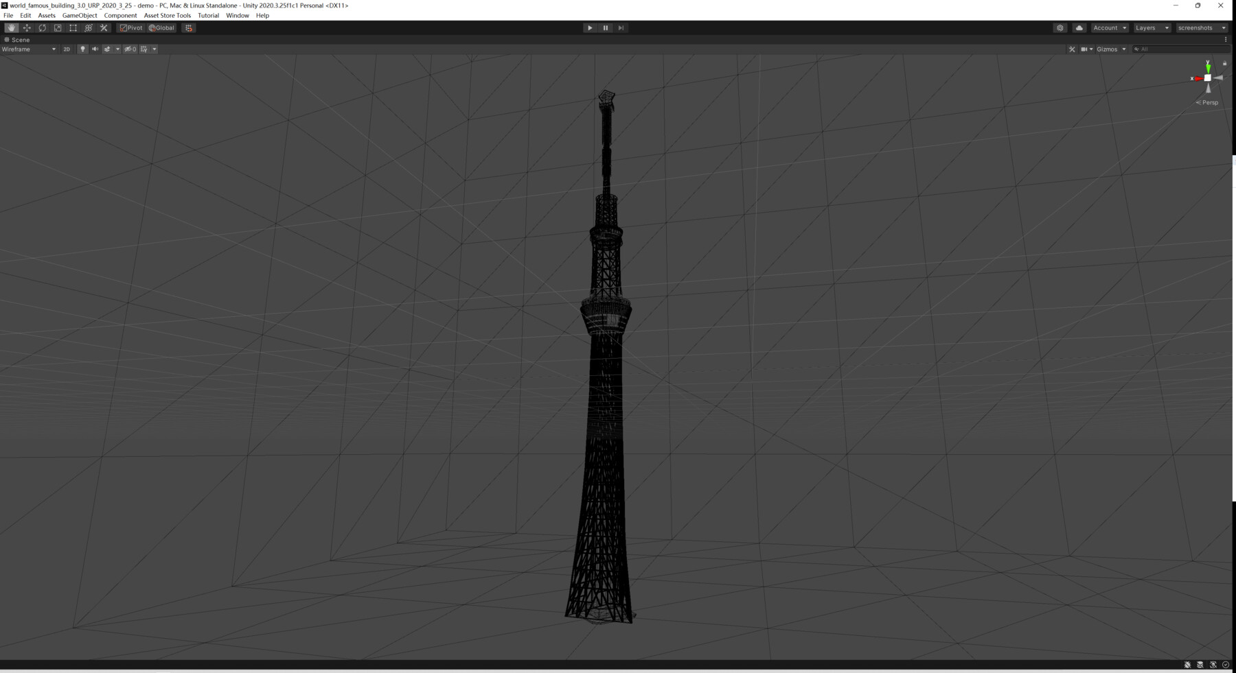 ArtStation - 3D Model - Tokyo Skytree | Game Assets