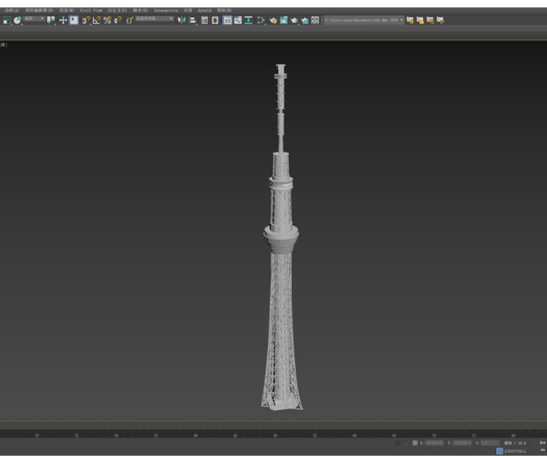 ArtStation - 3D Model - Tokyo Skytree | Game Assets