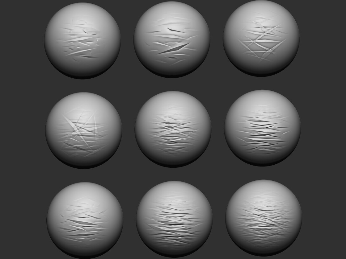 ArtStation - 50 Memory Folds Alphas + 1 VDM Brush for Zbrush | Brushes