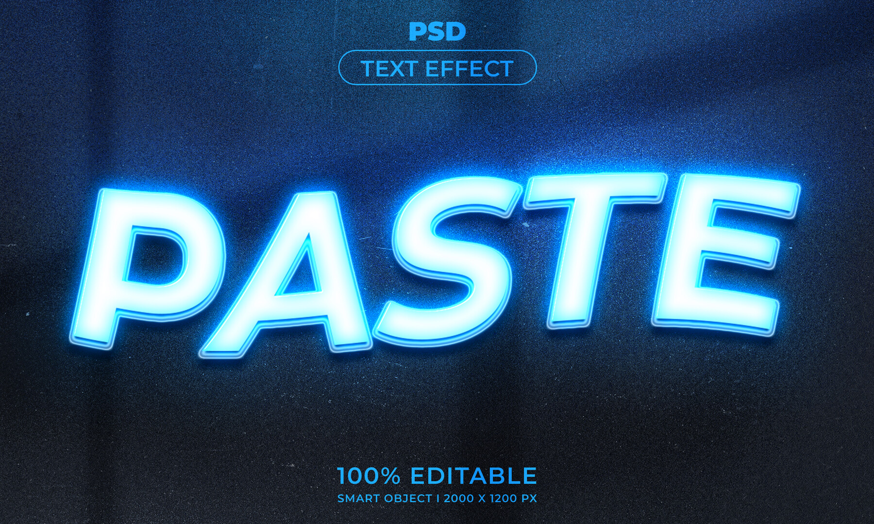 ArtStation - 3D Paste PSD fully editable text effect. Layer style PSD ...
