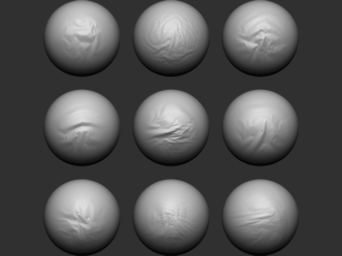 ArtStation - 50 Wrinkles Alphas + 1 VDM Brush for Zbrush | Brushes