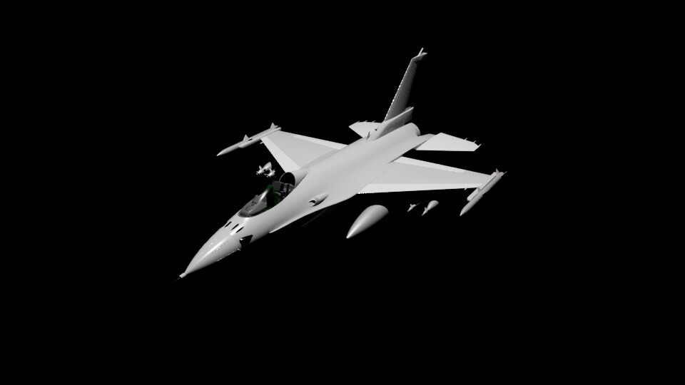 ArtStation - 3D model fighter jet-plane | Resources