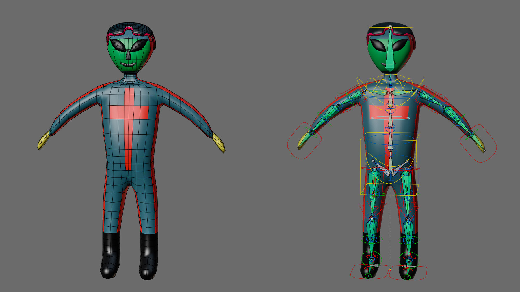 ArtStation - Cartoon characters-3 aliens | Game Assets