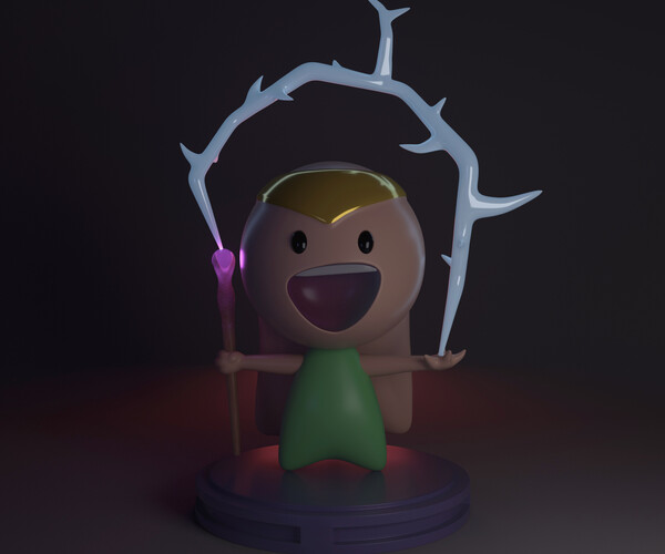 ArtStation - Diablo 2 Sorceress Chibi 3D Print Model | Resources