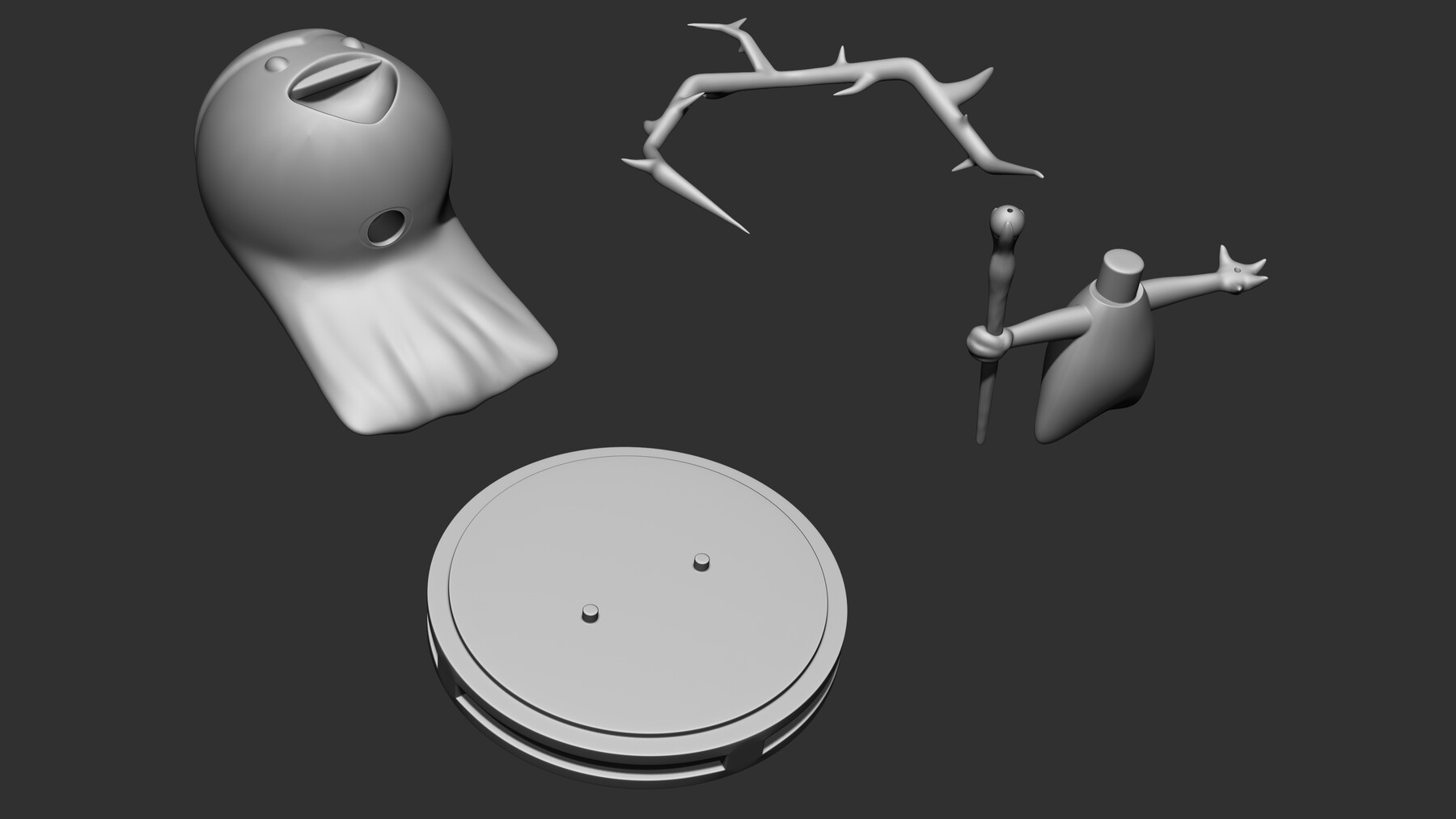 ArtStation - Diablo 2 Sorceress Chibi 3D Print Model | Resources