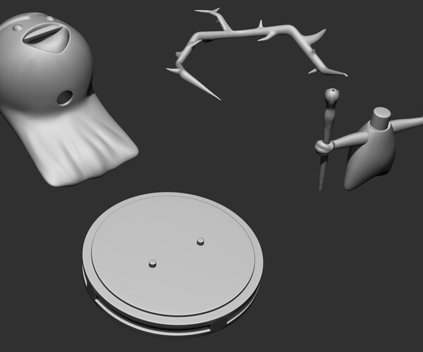 ArtStation - Diablo 2 Sorceress Chibi 3D Print Model | Resources