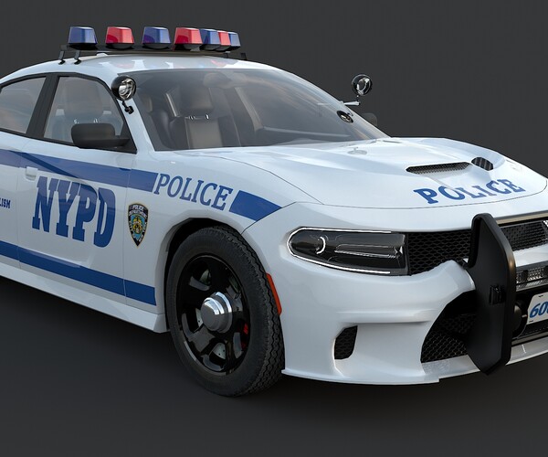 ArtStation - Dodge Charger New York Police Department NYPD | Game Assets