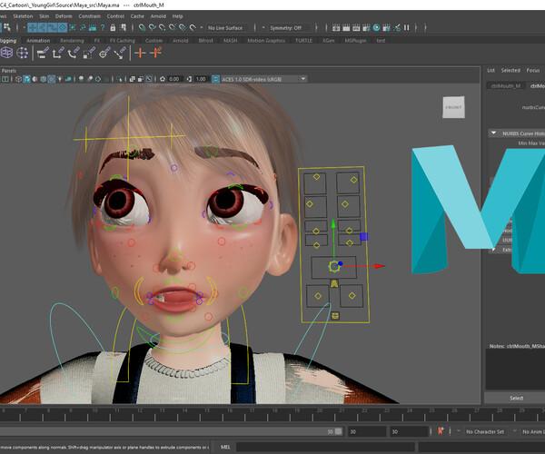 ArtStation - Young Teen Girl Rigged Character HQ Low-poly 3D model ...