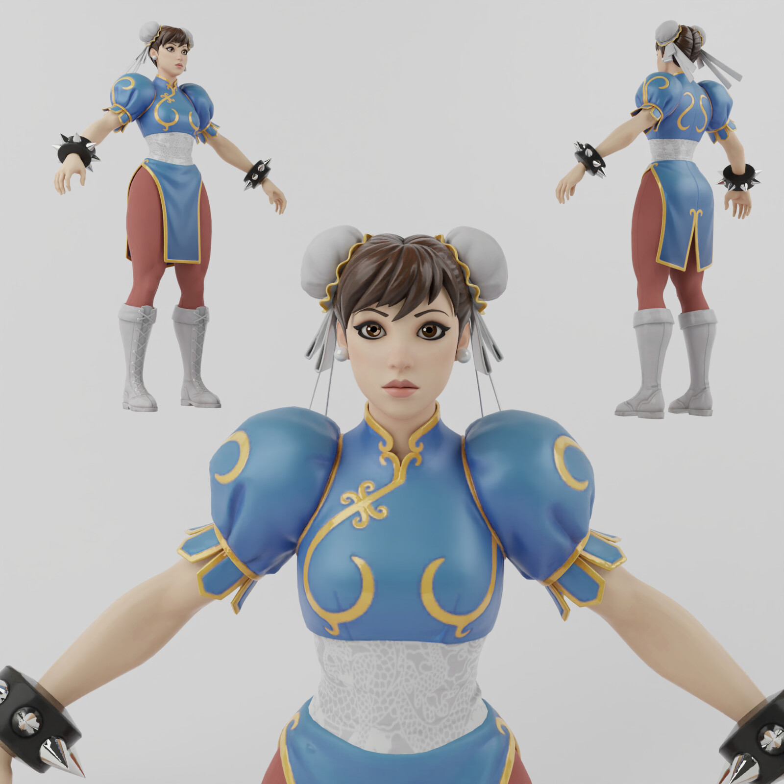 ArtStation - Chun Li Lowpoly Rigged | Resources