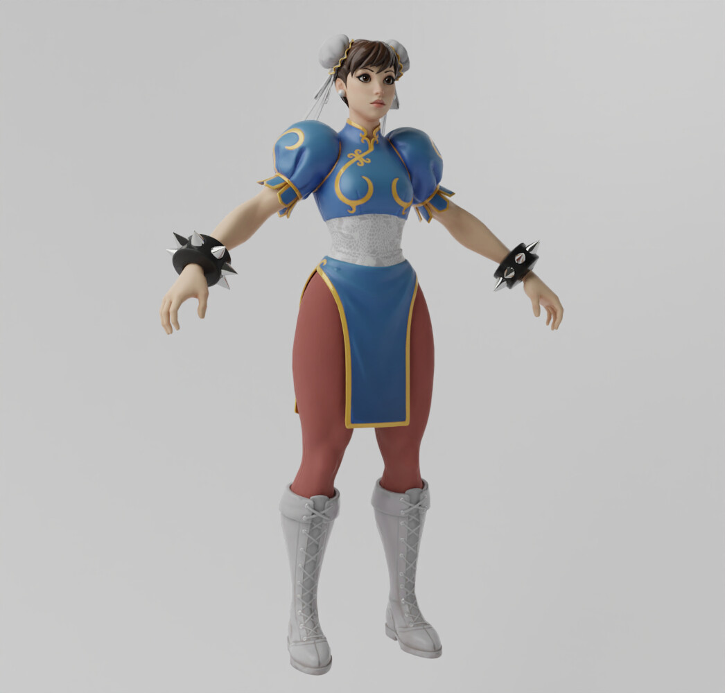 ArtStation - Chun Li Lowpoly Rigged | Resources