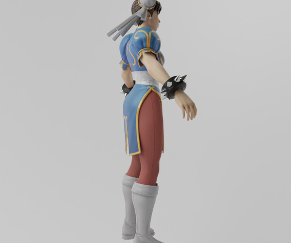 ArtStation - Chun Li Lowpoly Rigged | Resources