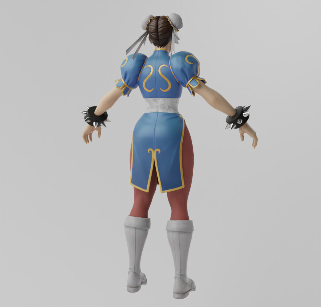 ArtStation - Chun Li Lowpoly Rigged | Resources