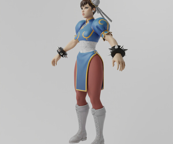 ArtStation - Chun Li Lowpoly Rigged | Resources