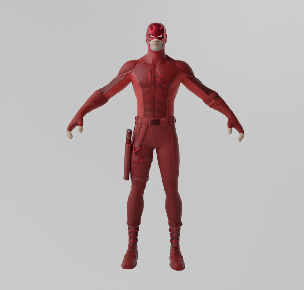 ArtStation - Daredevil Lowpoly Rigged | Resources