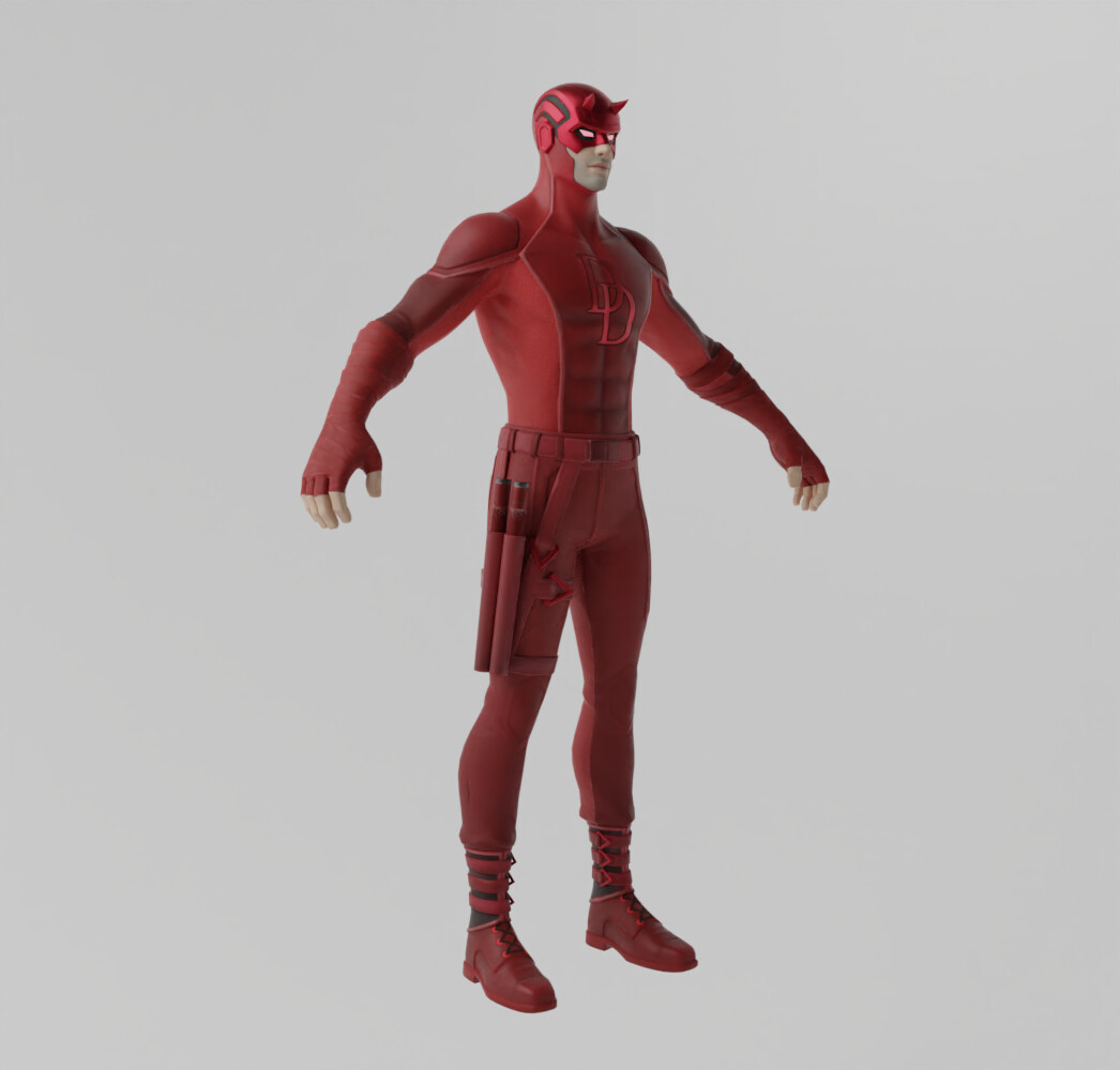 ArtStation - Daredevil Lowpoly Rigged | Resources