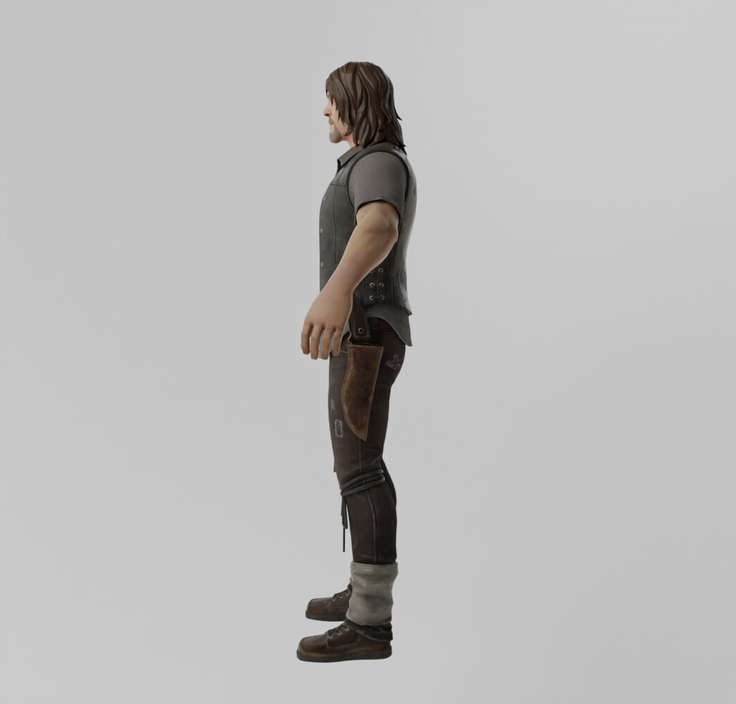 ArtStation - Daryl Dixon Lowpoly Rigged | Resources
