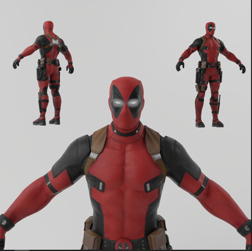 ArtStation - Deadpool Lowpoly Rigged | Resources