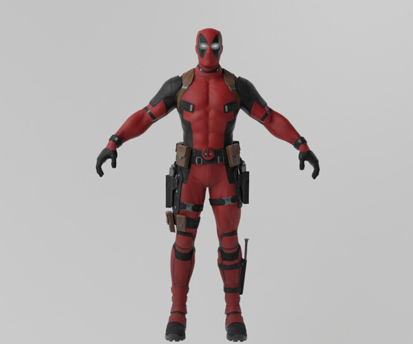 ArtStation - Deadpool Lowpoly Rigged | Resources