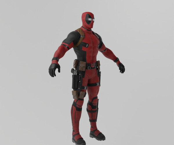 ArtStation - Deadpool Lowpoly Rigged | Resources