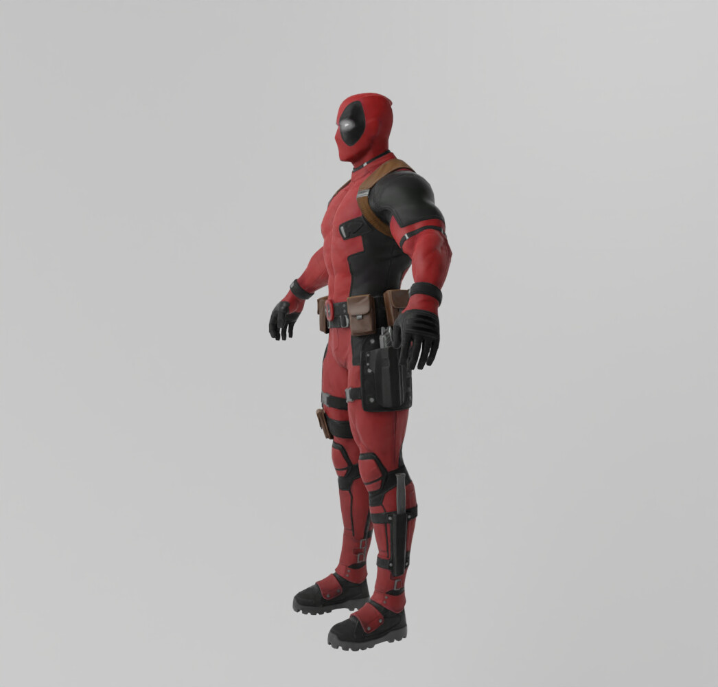 ArtStation - Deadpool Lowpoly Rigged | Resources