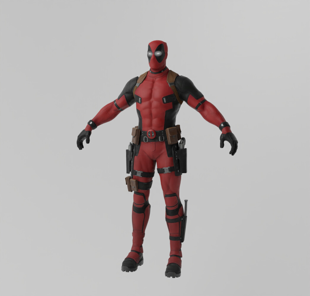 ArtStation - Deadpool Lowpoly Rigged | Resources