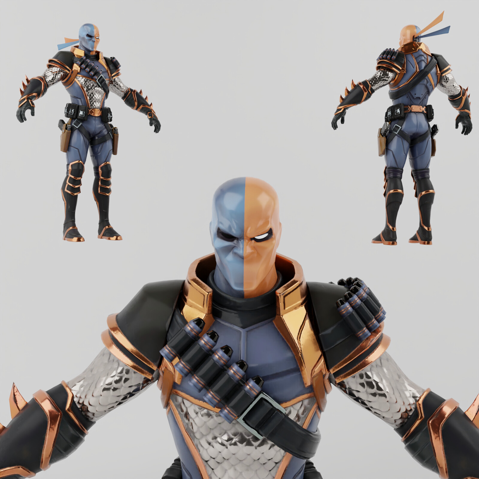 ArtStation - Deathstroke Lowpoly Rigged | Resources