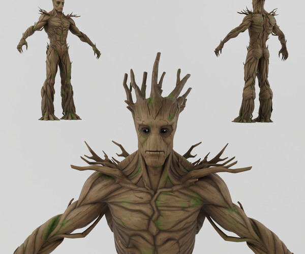ArtStation - Groot Lowpoly Rigged | Resources