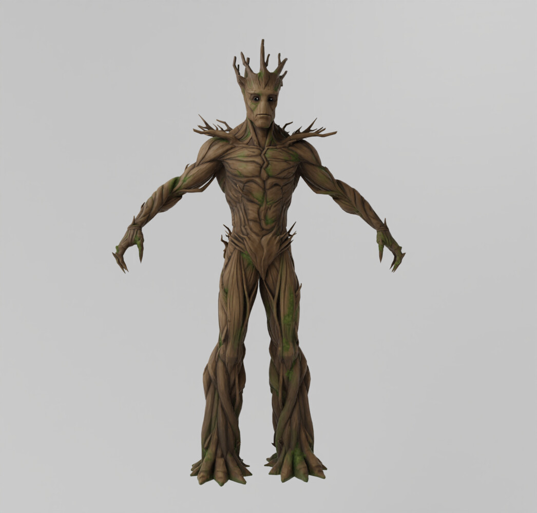 ArtStation - Groot Lowpoly Rigged | Resources