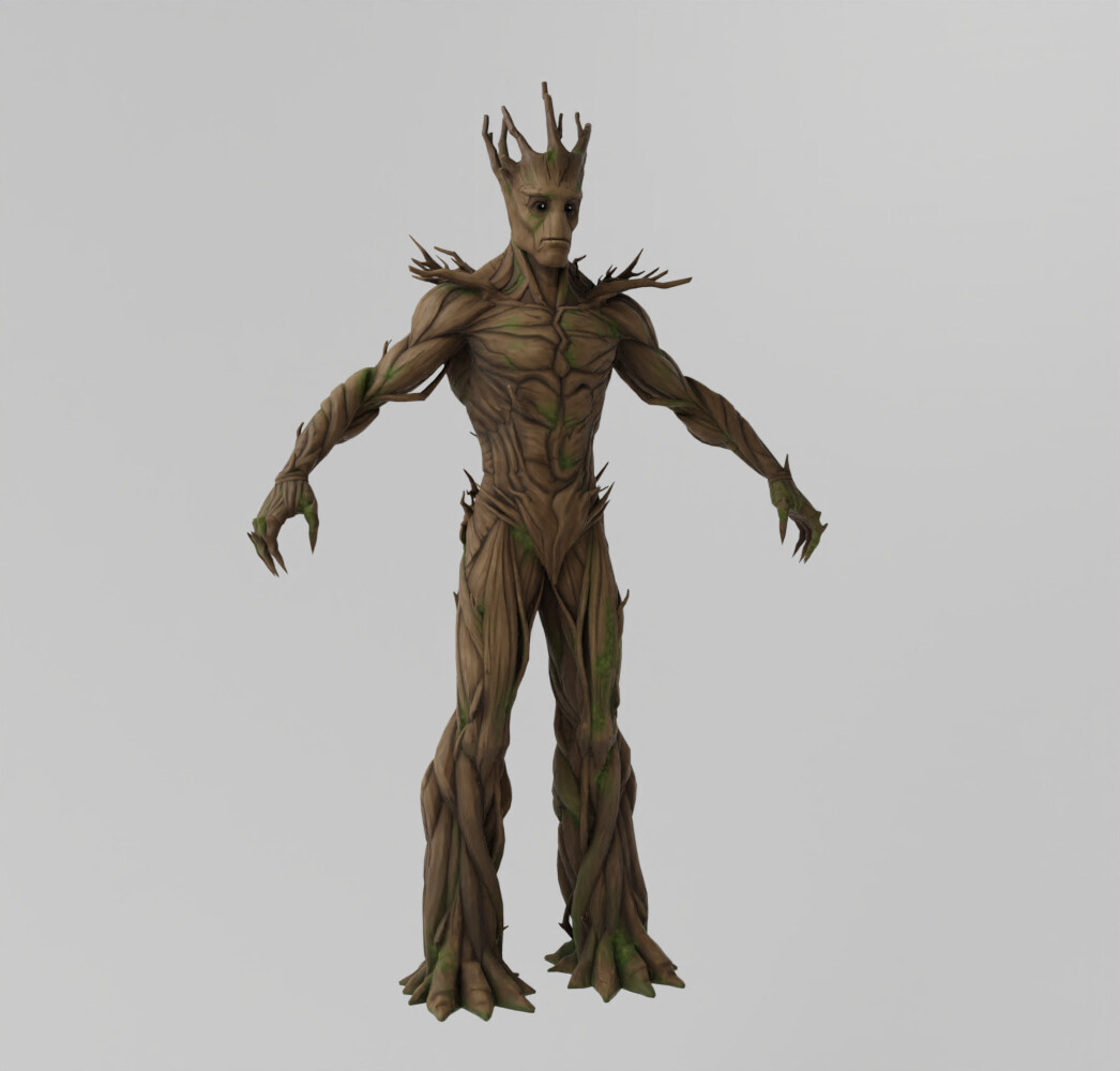 ArtStation - Groot Lowpoly Rigged | Resources