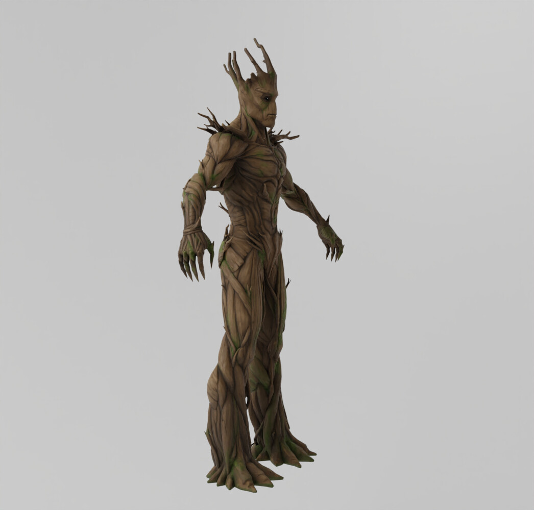 ArtStation - Groot Lowpoly Rigged | Resources