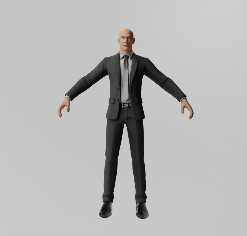 ArtStation - Hitman Lowpoly Rigged | Resources