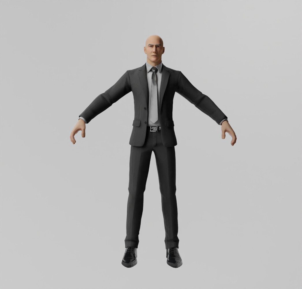 ArtStation - Hitman Lowpoly Rigged | Resources