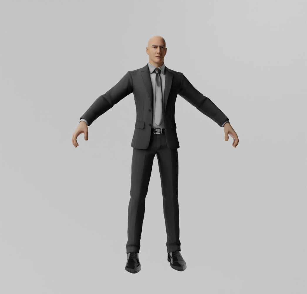 ArtStation - Hitman Lowpoly Rigged | Resources