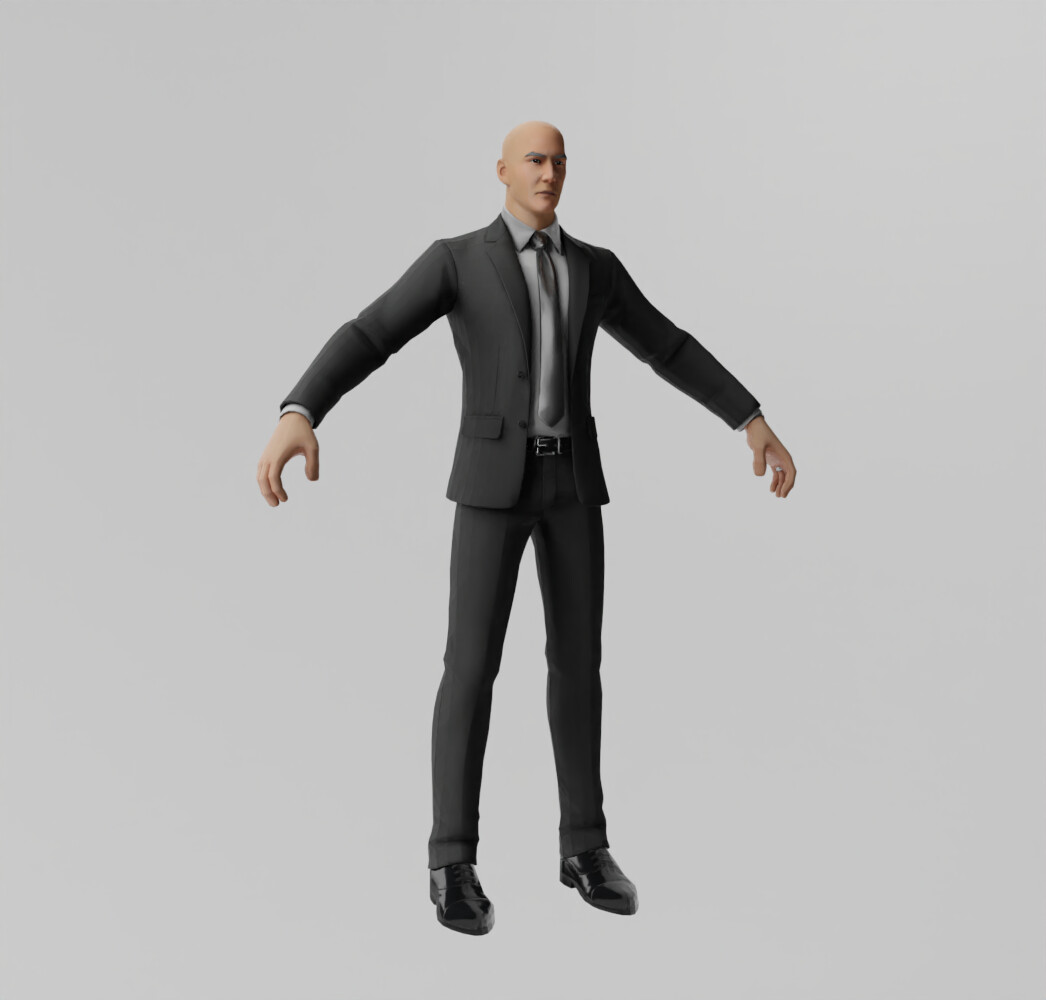 ArtStation - Hitman Lowpoly Rigged | Resources