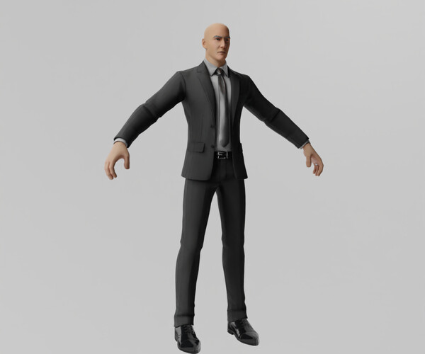ArtStation - Hitman Lowpoly Rigged | Resources
