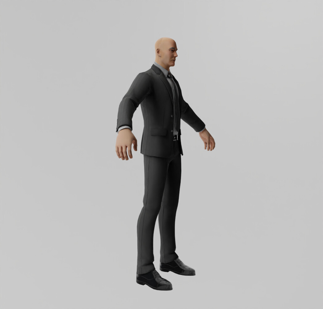 ArtStation - Hitman Lowpoly Rigged | Resources