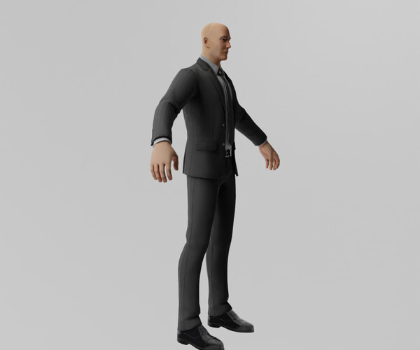 ArtStation - Hitman Lowpoly Rigged | Resources
