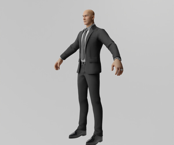 ArtStation - Hitman Lowpoly Rigged | Resources