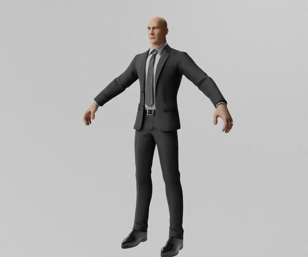 ArtStation - Hitman Lowpoly Rigged | Resources