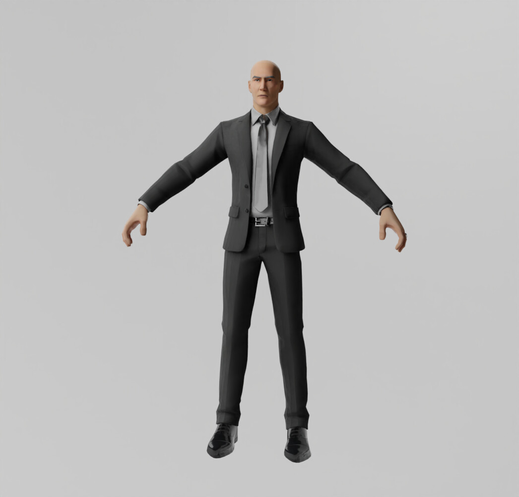 ArtStation - Hitman Lowpoly Rigged | Resources