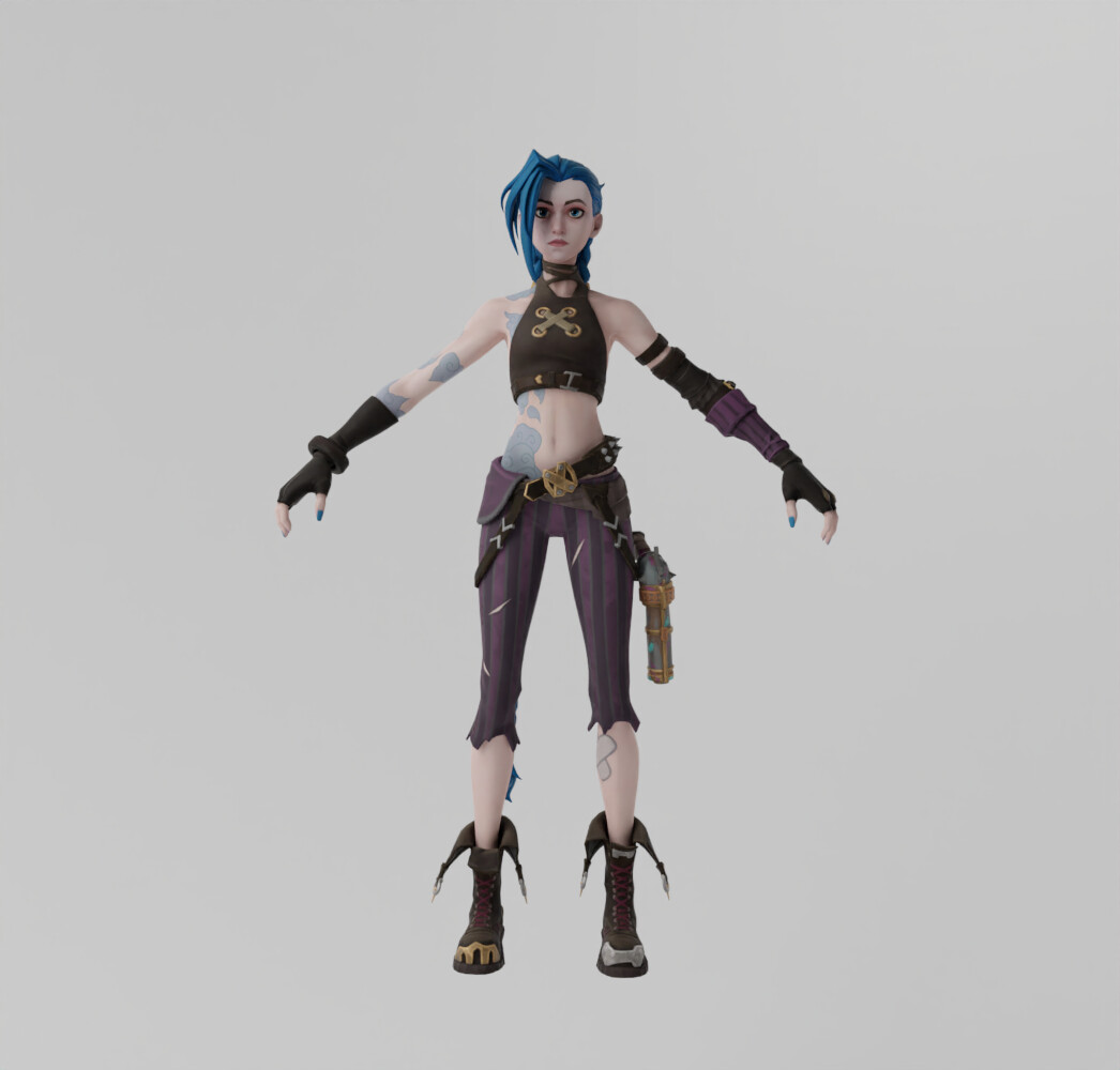 ArtStation - Jinx Lowpoly RIgged | Resources