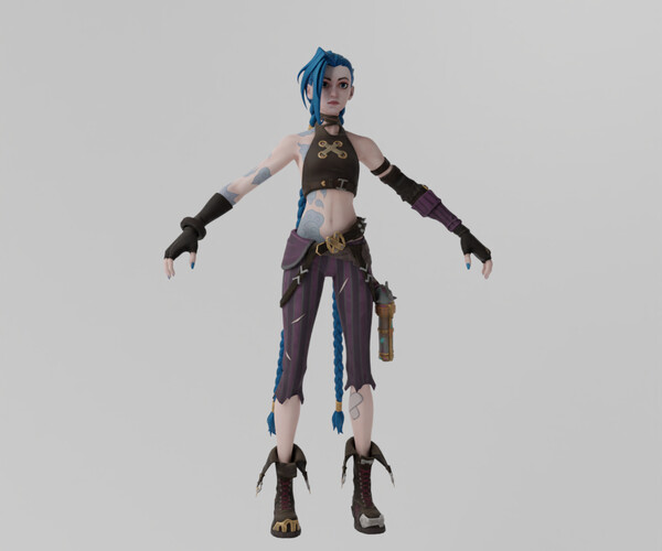 ArtStation - Jinx Lowpoly RIgged | Resources