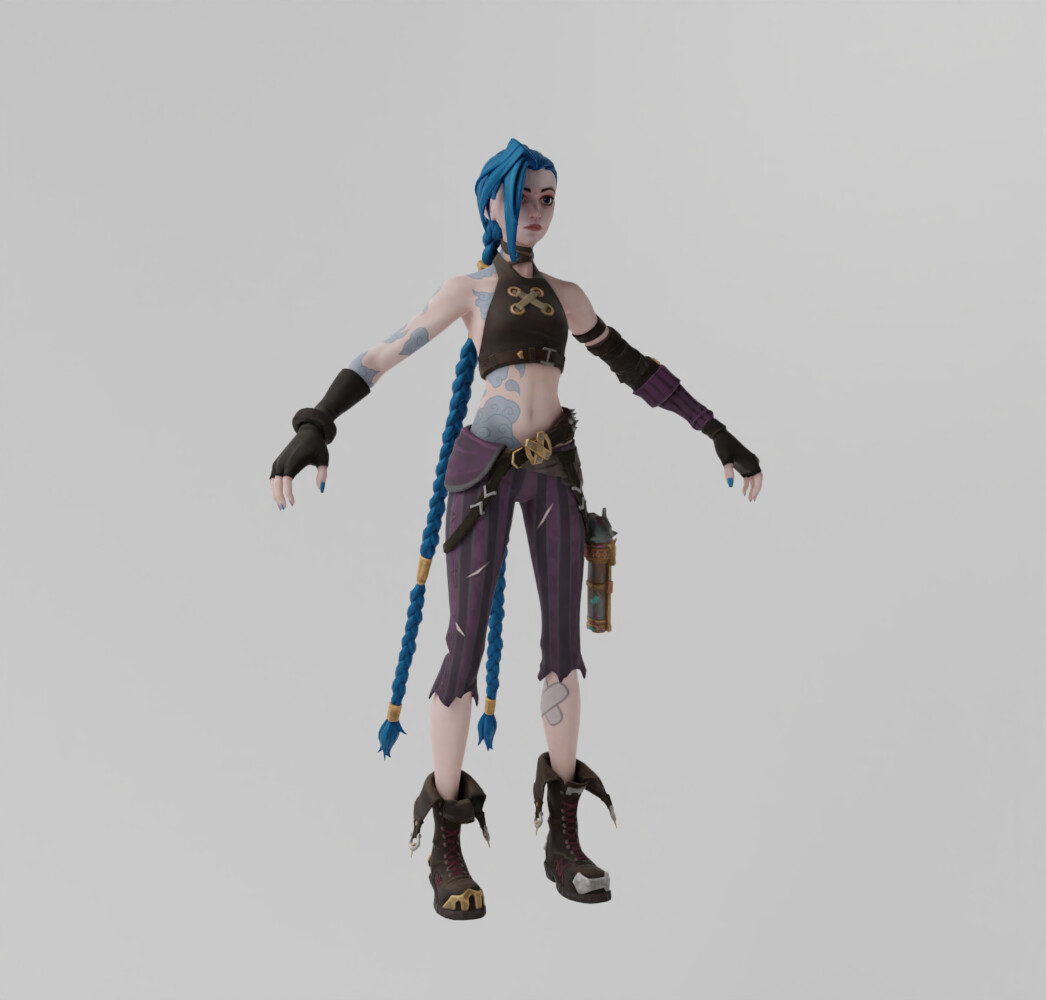 ArtStation - Jinx Lowpoly RIgged | Resources