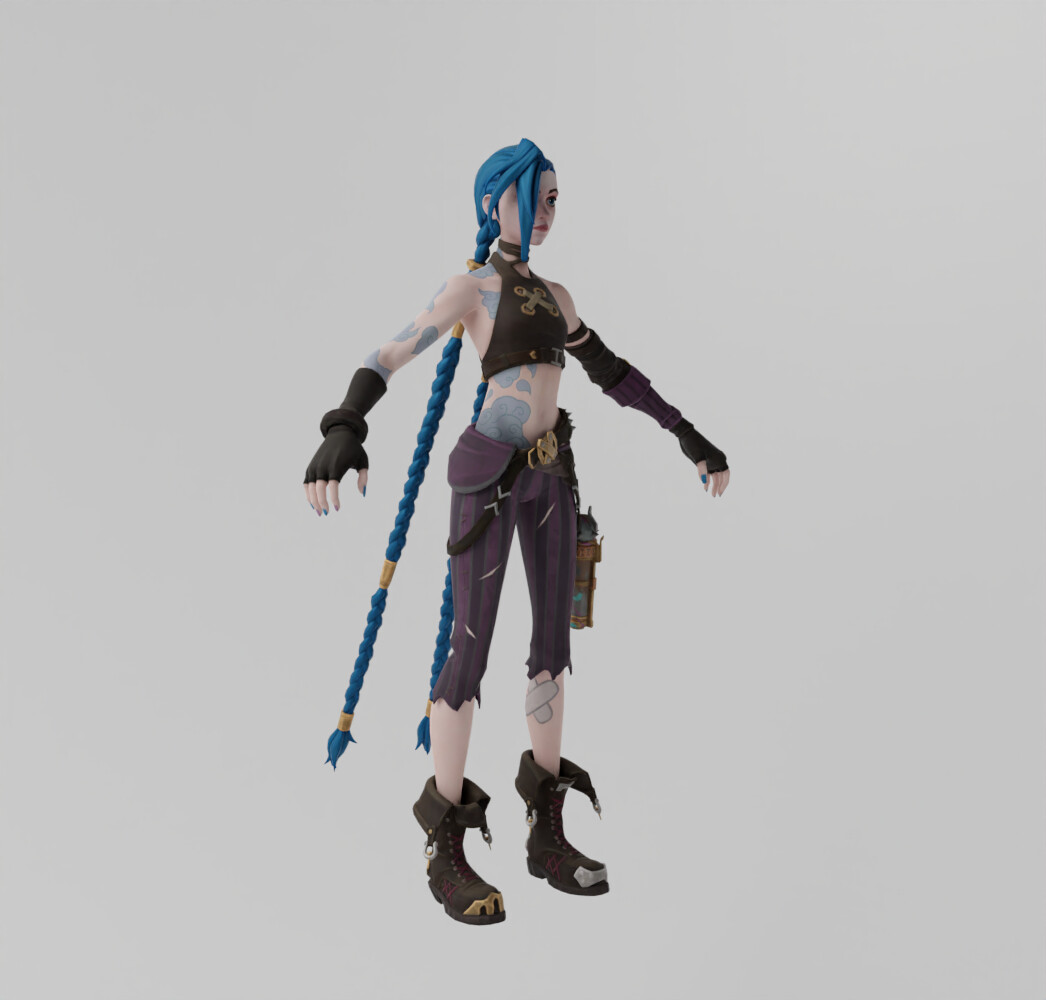 ArtStation - Jinx Lowpoly RIgged | Resources